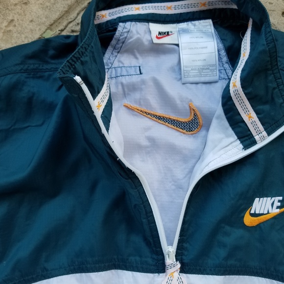 Nike | Jackets & Coats | Vintage Nike White Label Full Zip 0 Nylon Vest ...